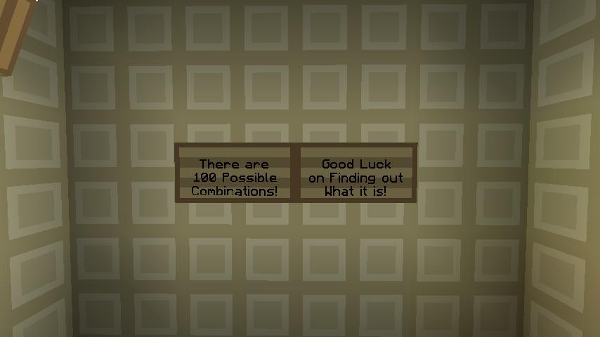 Combination Lock in Minecraft! Minecraft Map