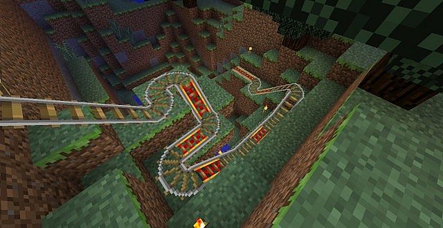 Epic Roller Coaster Minecraft Map