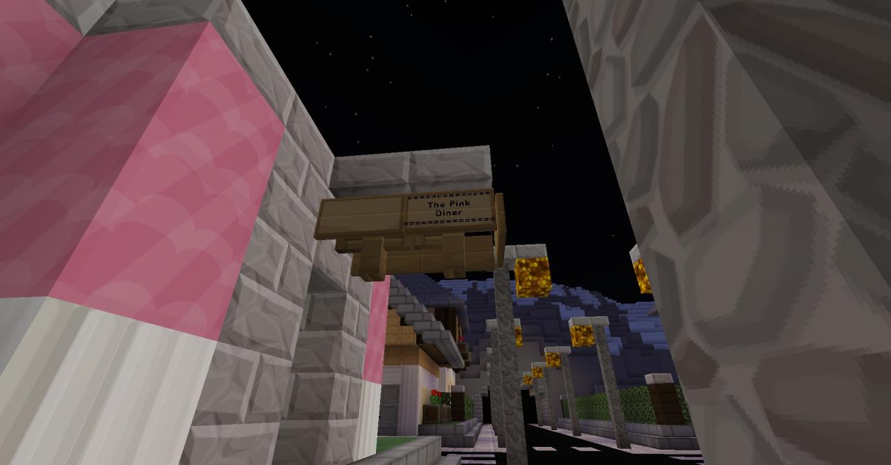 Minecraft Adventure map The Pink Diner Minecraft Map