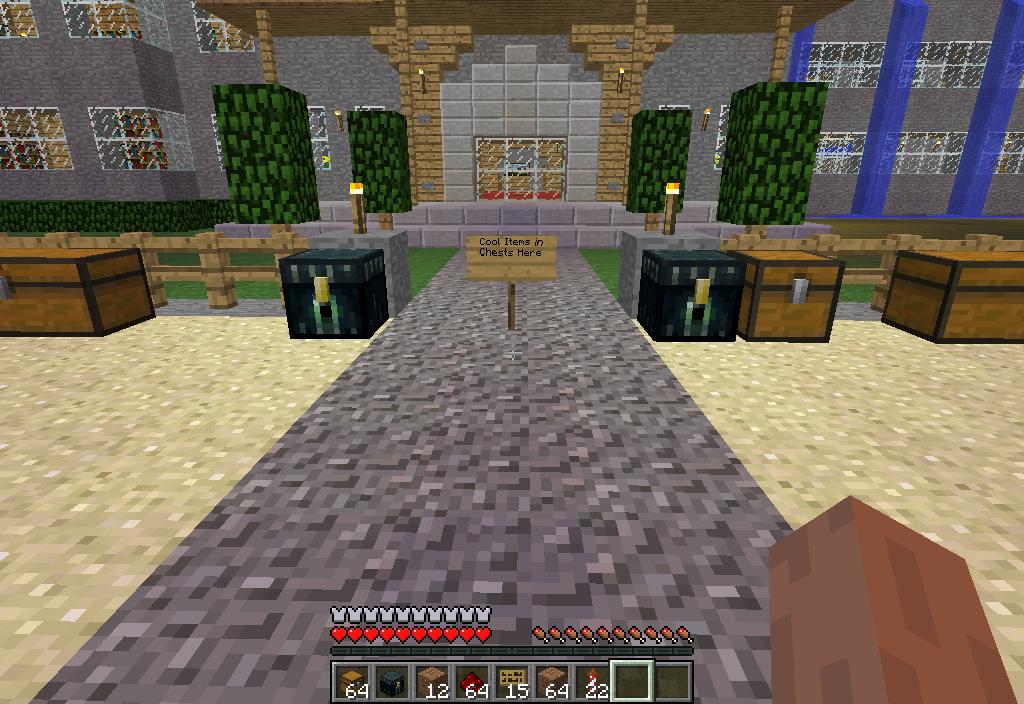 Nice, Huge Mansion with cool items in chests! Minecraft Map