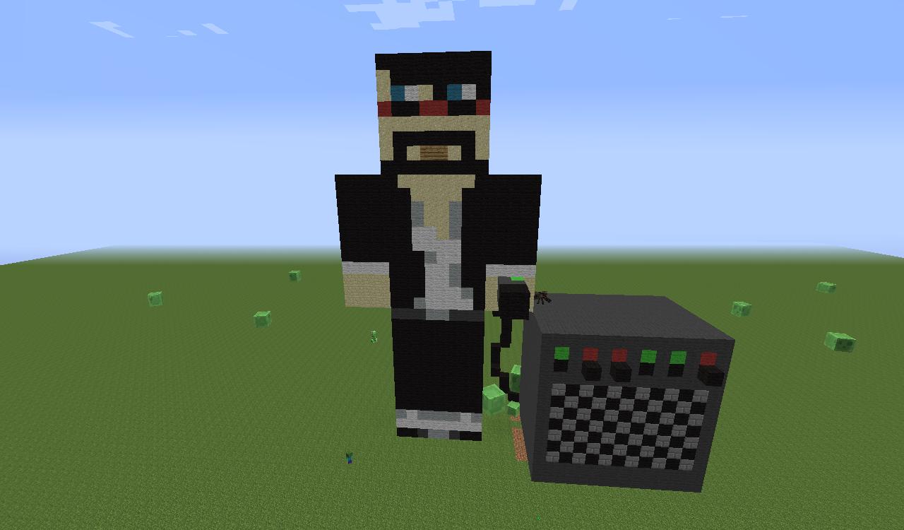Captainsparklez statue Redo Minecraft Map