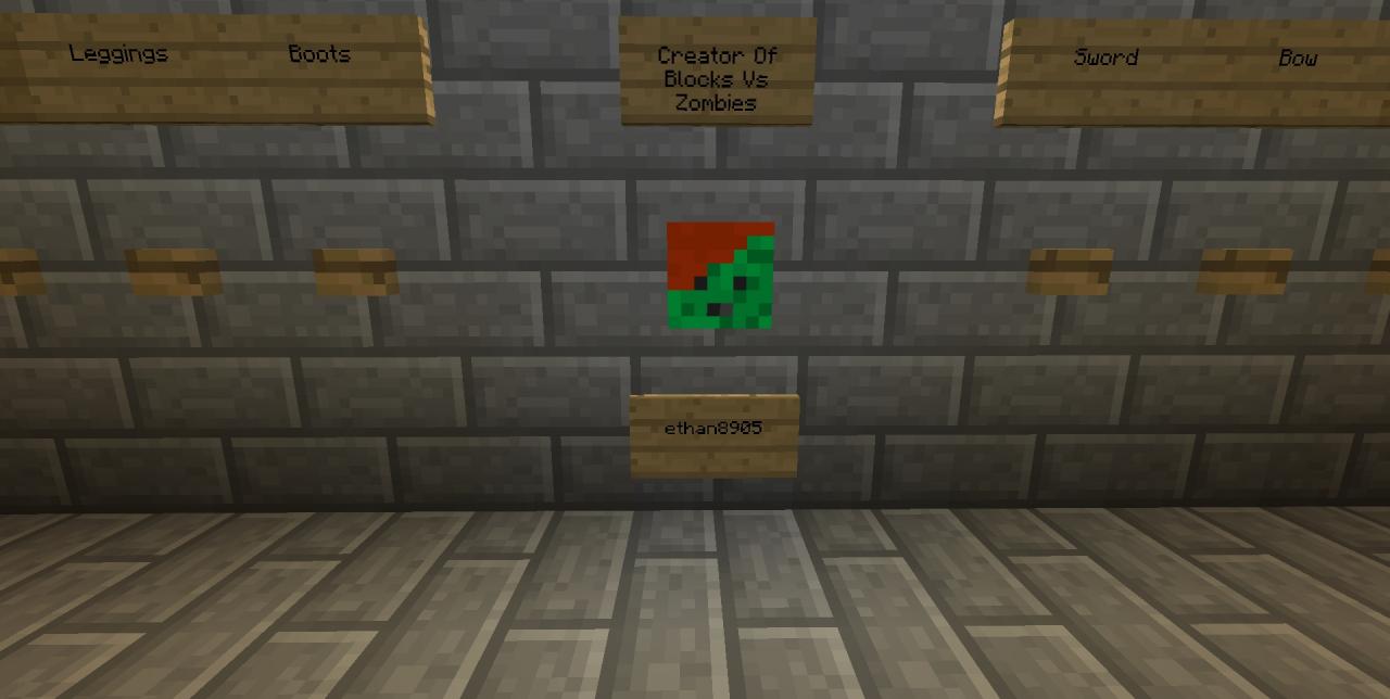 Blocks Vs Zombies Minecraft Map