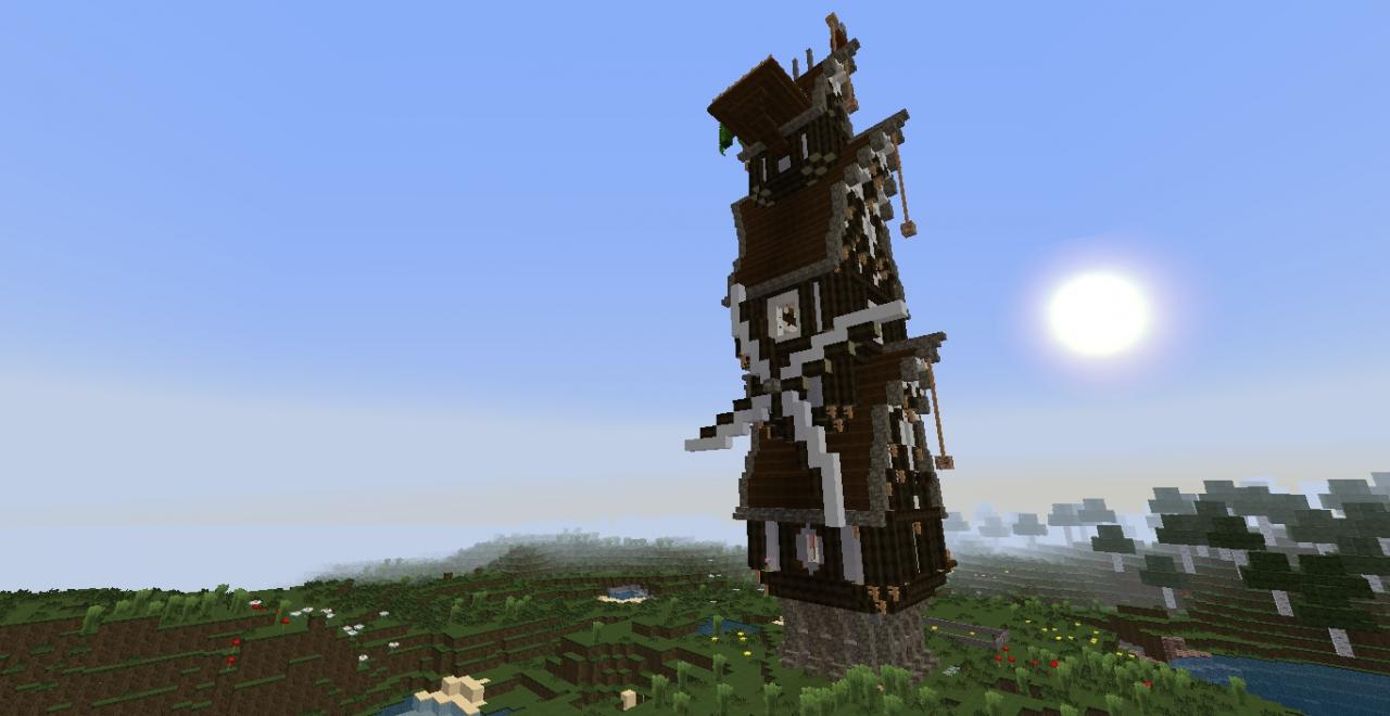Steampunk Tower -=Silent=- Minecraft Map