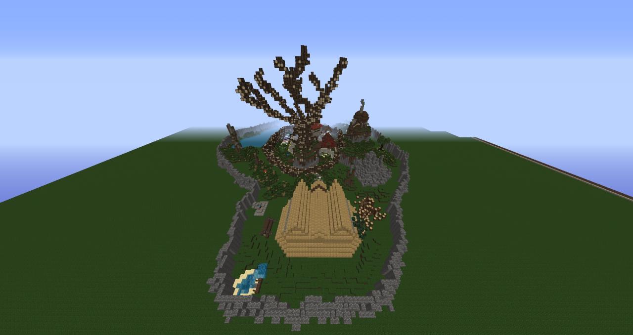 Apocalyptic Build on the Mithrintia Server Minecraft Map