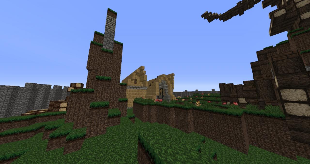 Apocalyptic Build on the Mithrintia Server Minecraft Map