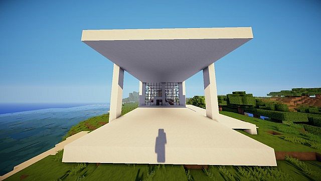 Minecraft Farnsworth House Minecraft Map