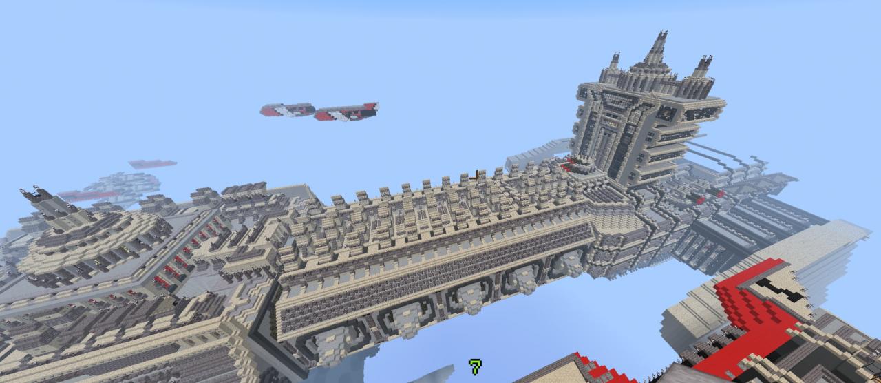 Grey Knights Strike Cruiser Minecraft Map