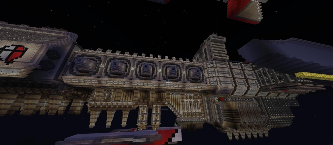 Grey Knights Strike Cruiser Minecraft Map