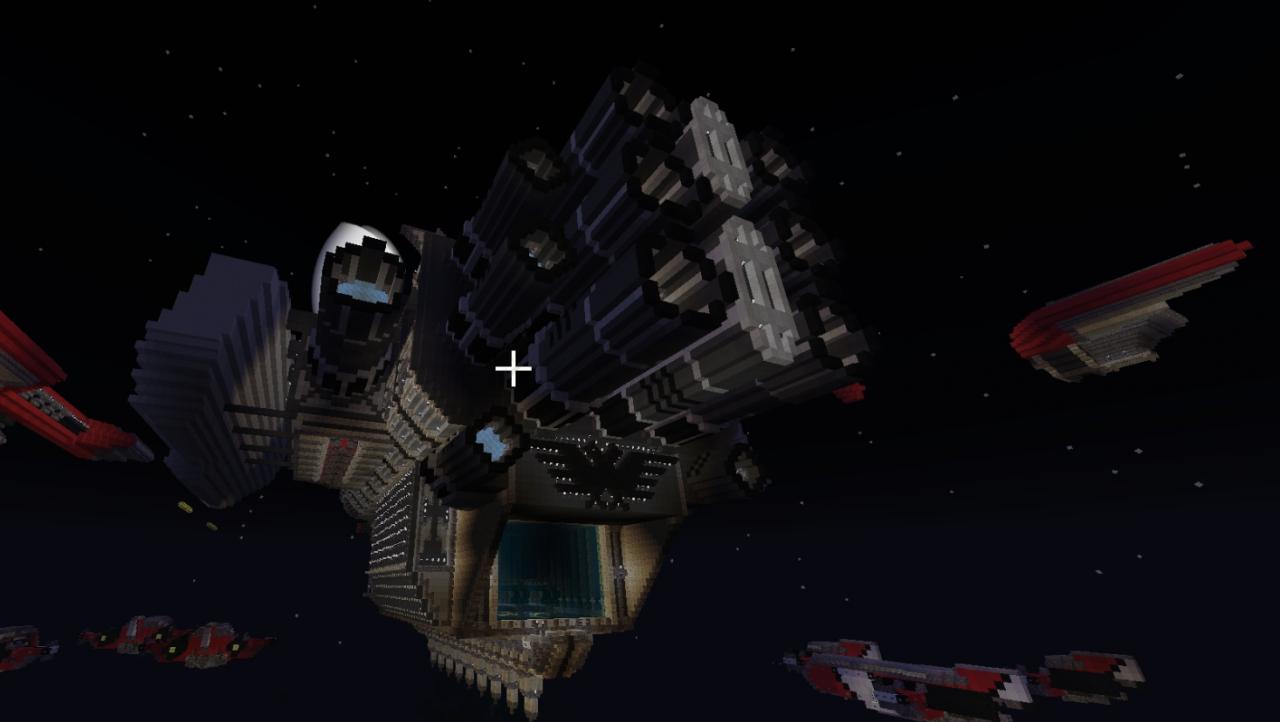 Grey Knights Strike Cruiser Minecraft Map