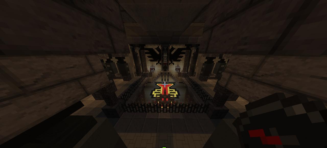 Grey Knights Strike Cruiser Minecraft Map