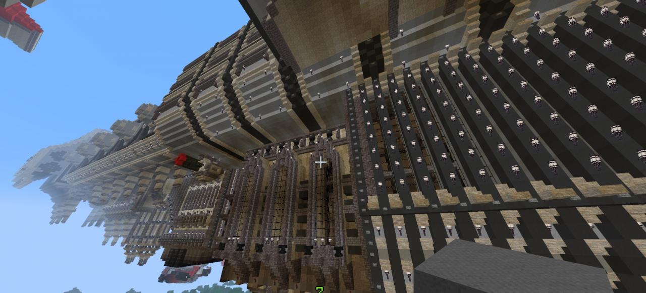 Grey Knights Strike Cruiser Minecraft Map