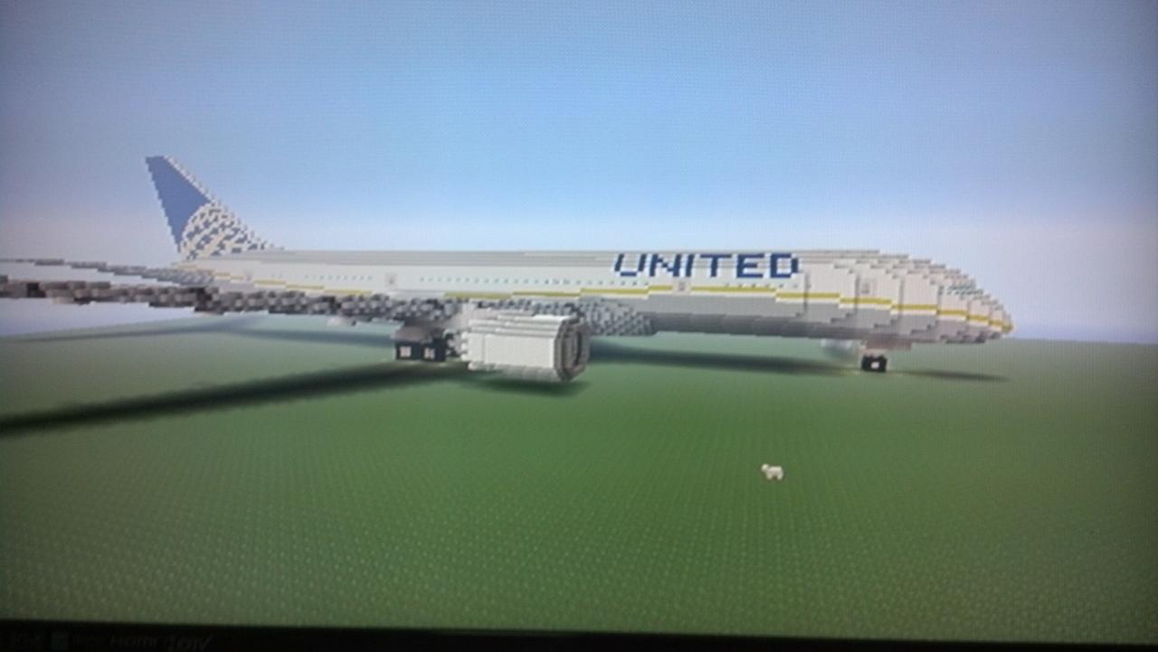 minecraft Boeing 787-8 United Airlines Minecraft Map