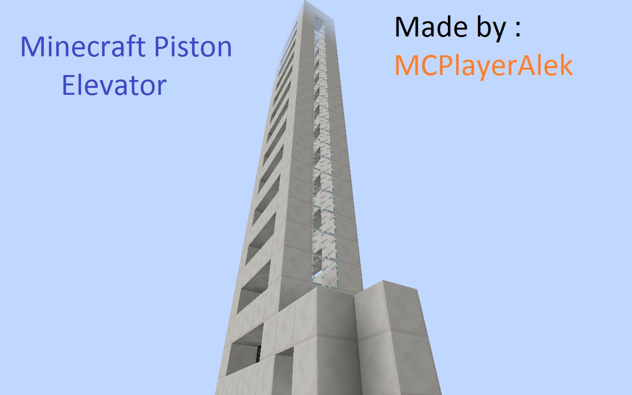 Piston Elevator Minecraft Map