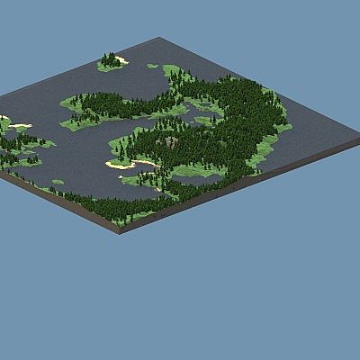 - Island World - Detailed Terrain by nammerbom Minecraft Map