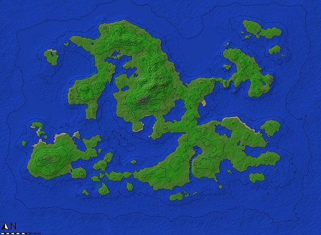 - Island World - Detailed Terrain by nammerbom Minecraft Map