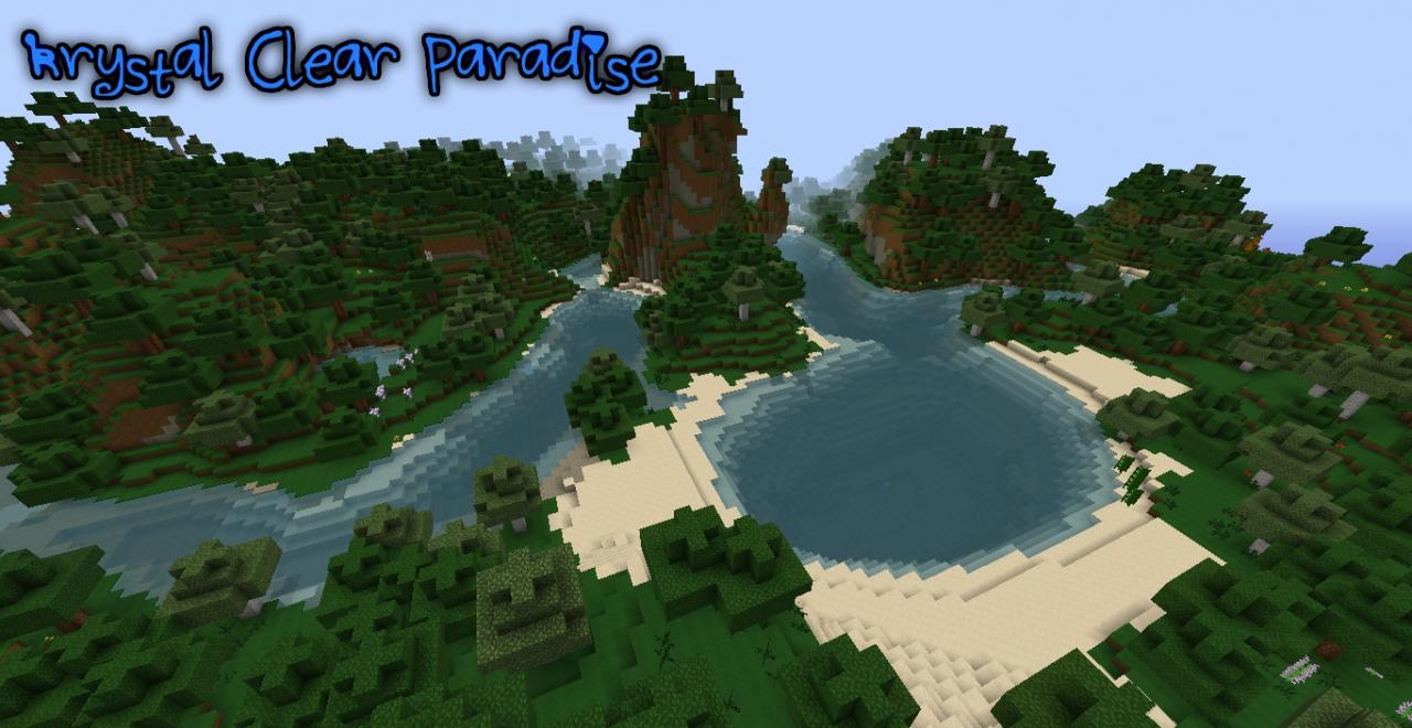 Krystal Clear Paradise (1.7.2) Minecraft Map