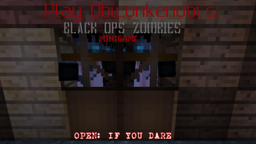 Call Of Duty: Black Ops Zombies Minigame Minecraft Project
