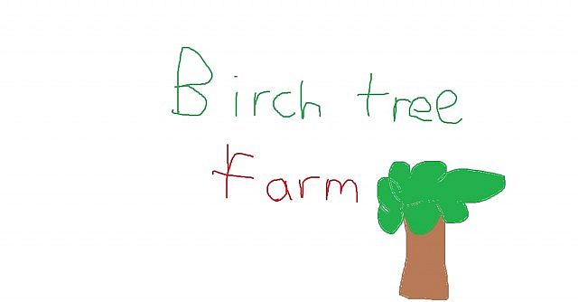birch tree farm Minecraft Map