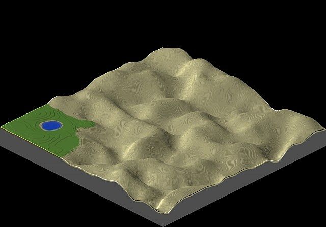 Desert Sand Dune Terrain (WorldPainter) Minecraft Map