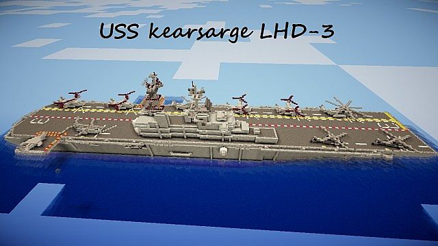 USS Wasp LHD-1 and USS Kearsarge LHD-3 Minecraft Map