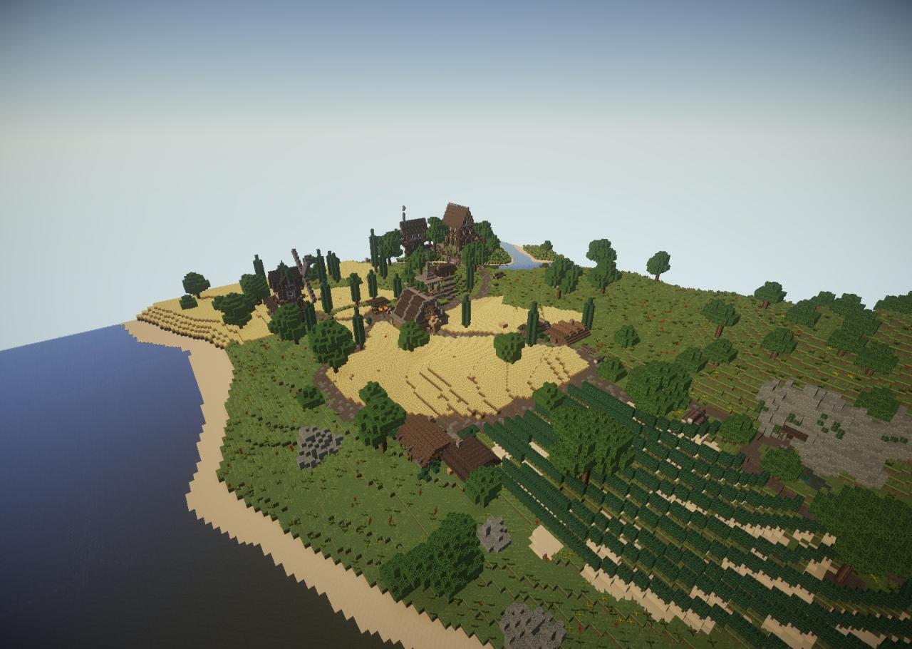 medieval island Minecraft Map
