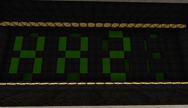 [Huge 20 Vault Bank] with LCD Screen! Minecraft Map