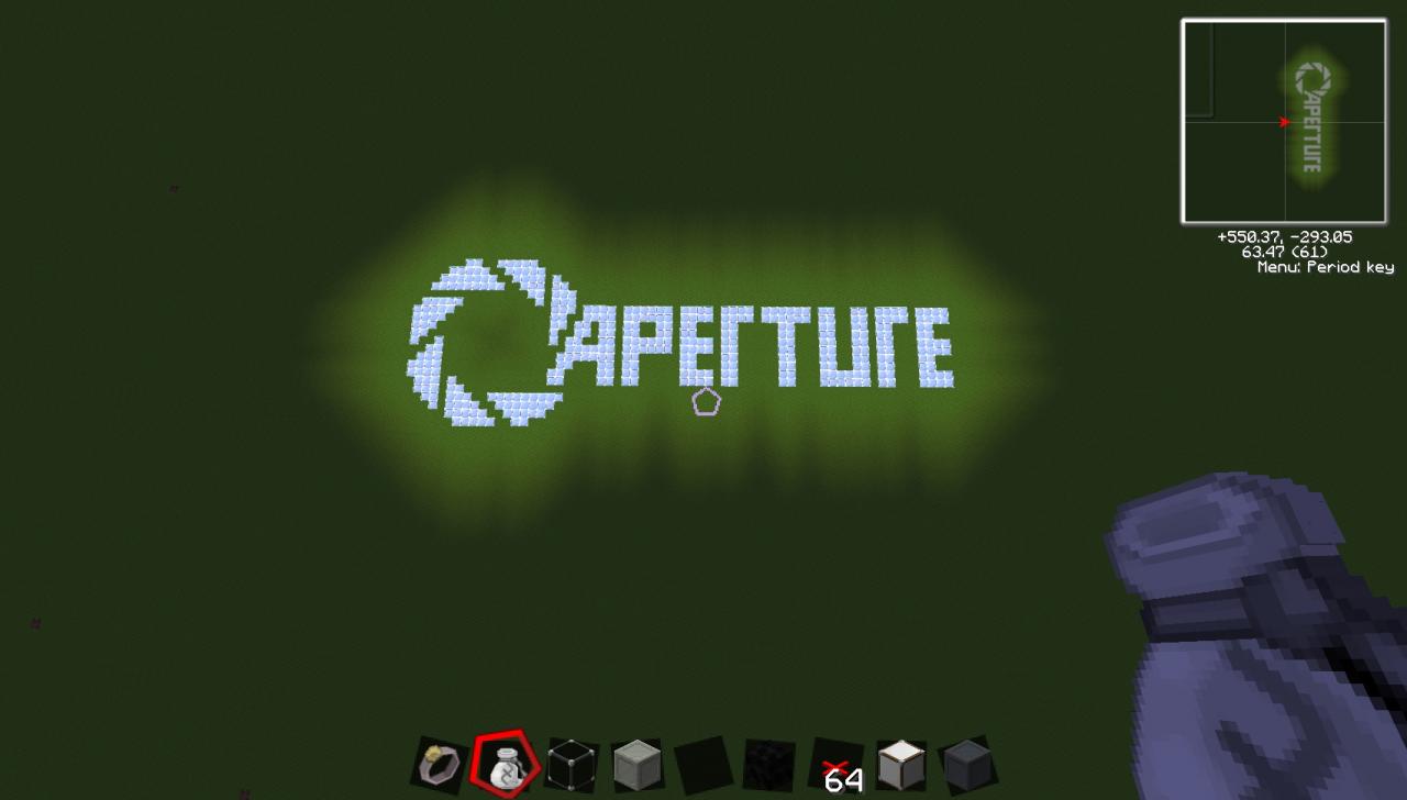 Aperture Science Laboratories in Tekkit Classic Minecraft Map