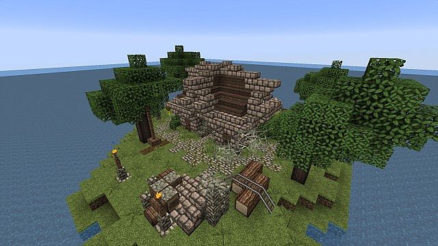 Small Island Home Minecraft Project