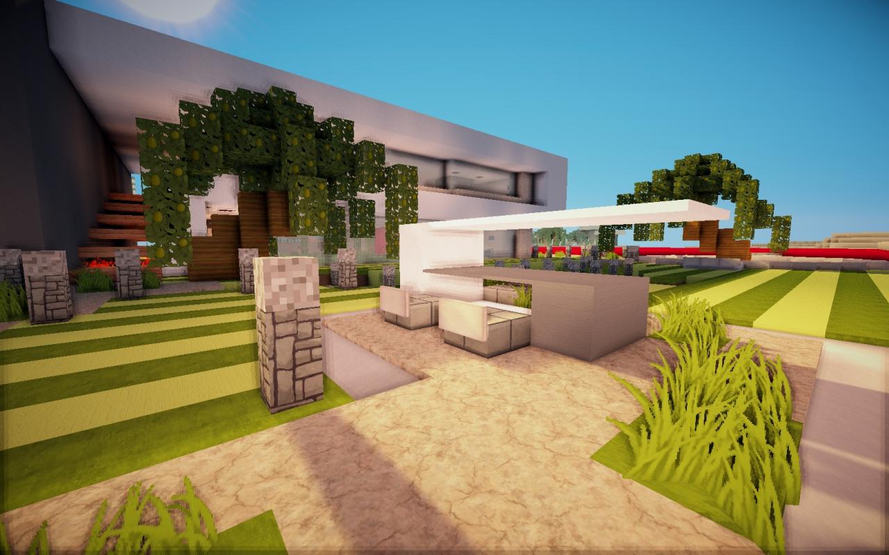 | Curvature | my modern house Minecraft Map