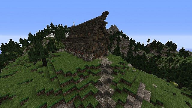 Nordic Map + Nordic Hall and houses Minecraft Map