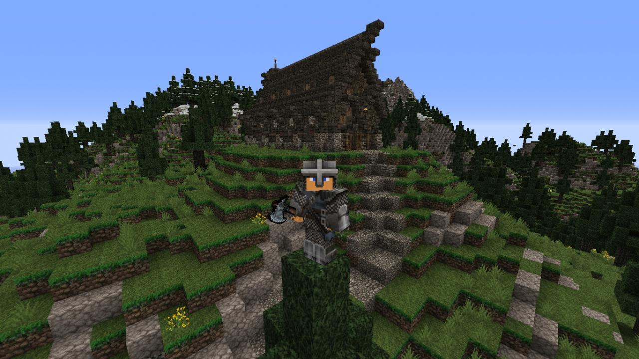 Nordic Map + Nordic Hall and houses Minecraft Map