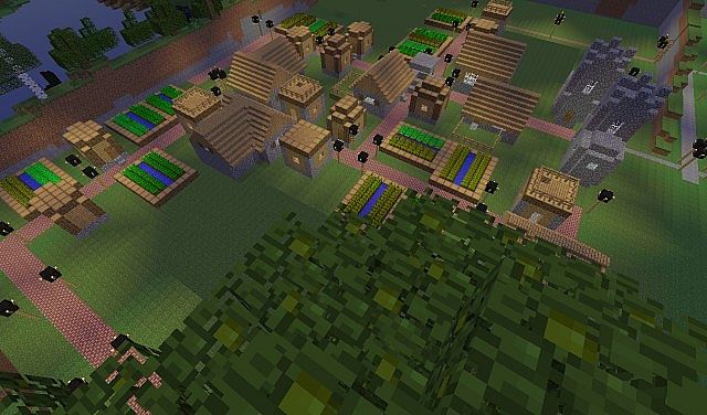 Castle and villages Minecraft Map