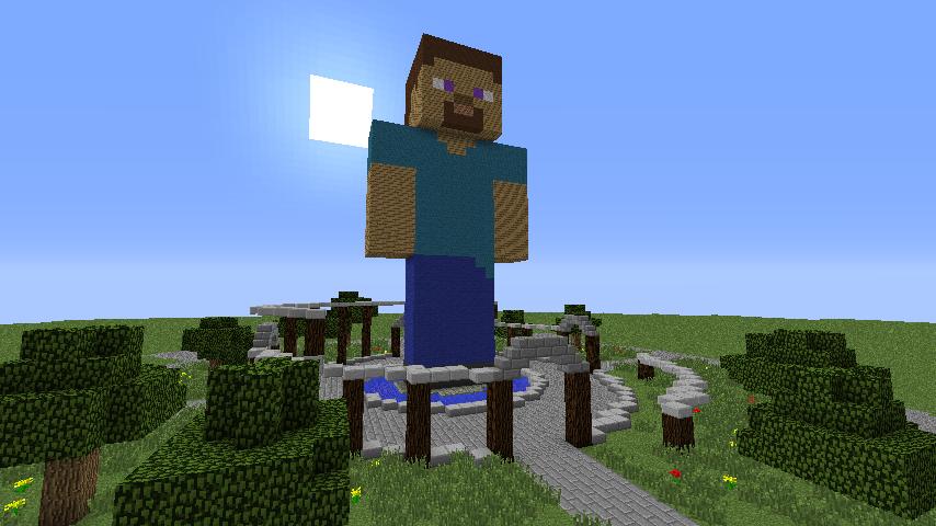 Steve Statue Spawn Minecraft Map