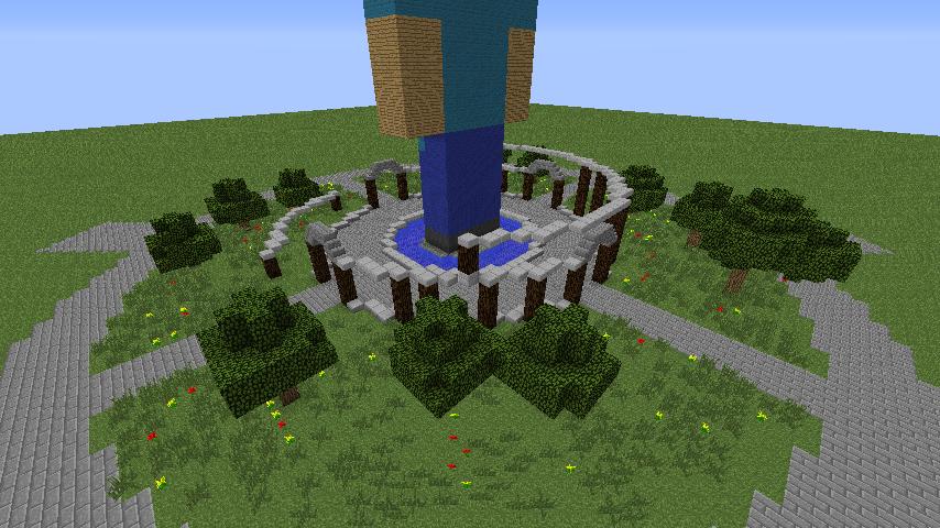Steve Statue Spawn Minecraft Map