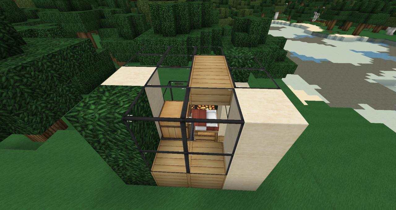 4 x 4 modern house Minecraft Map