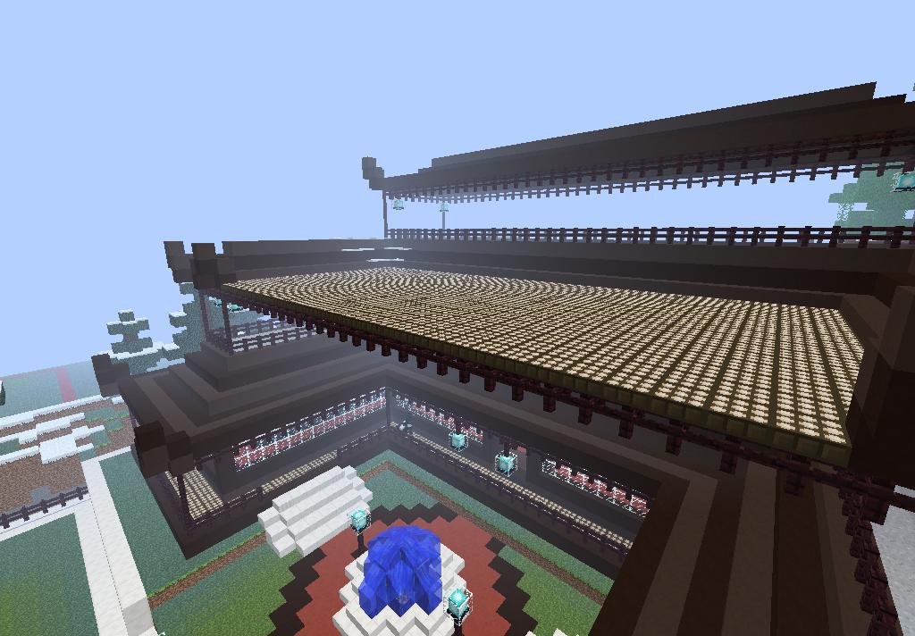 Asian themed / modern house / Mansion I built Minecraft Map
