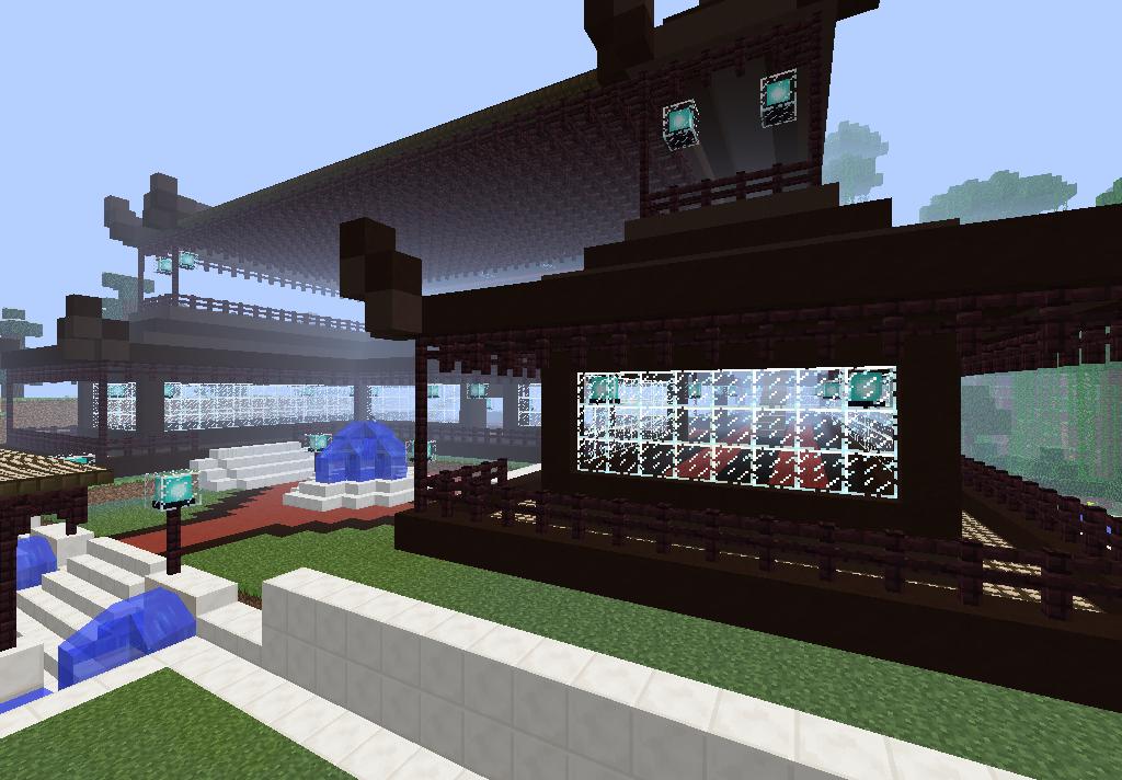 Asian themed / modern house / Mansion I built Minecraft Map