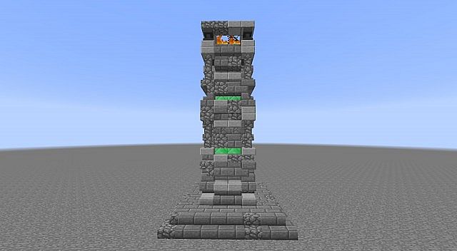 Detailed Pillar/Torch Minecraft Map