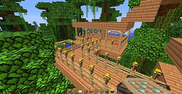 Jungle Tree Fort No.3 Minecraft Map