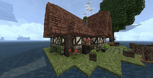 Fantasy Island Cottage. Minecraft Map