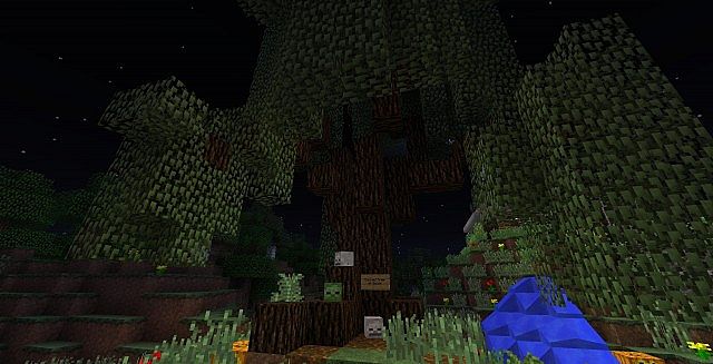 Spooky Witch House w/ Custom Tree Minecraft Map