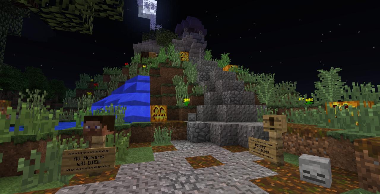 Spooky Witch House w/ Custom Tree Minecraft Map