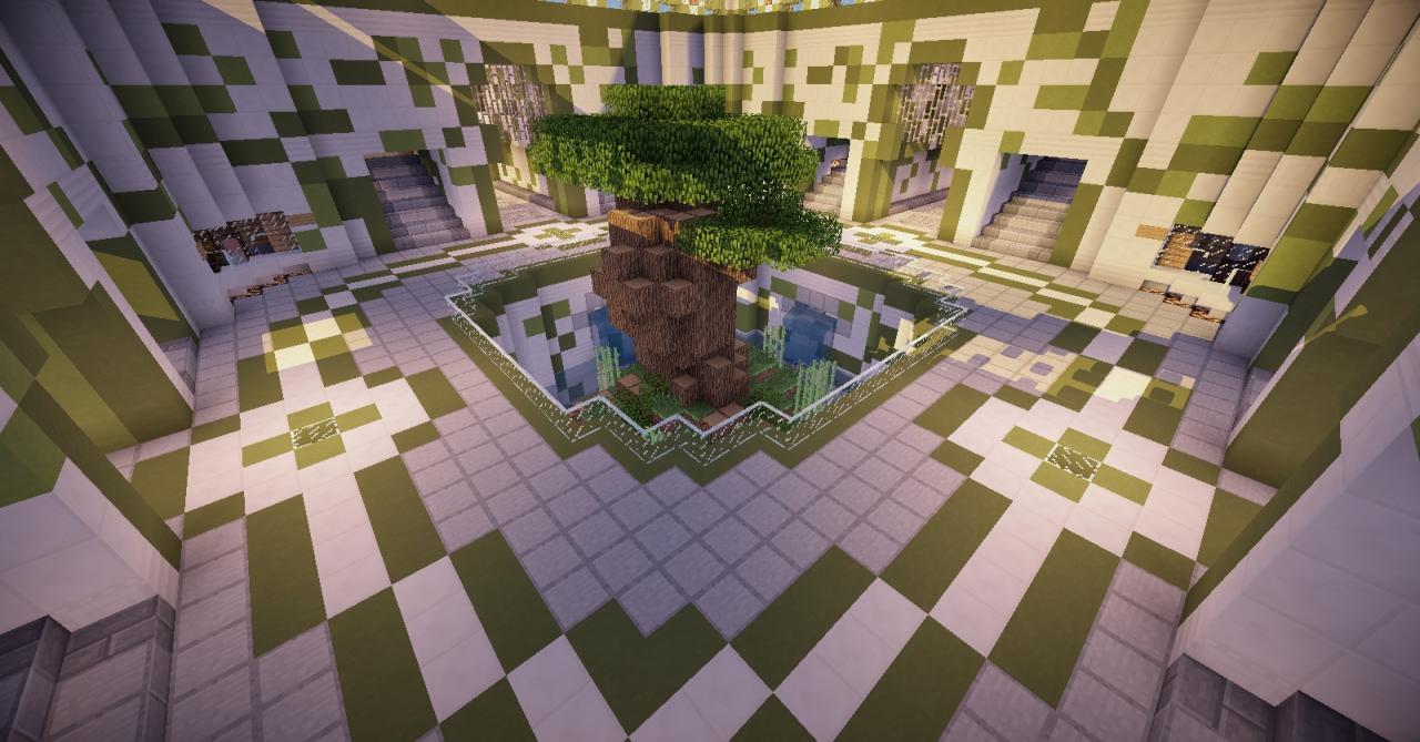 Nature themed server spawn Minecraft Map
