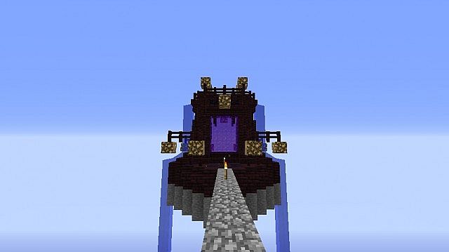 Nether Portal floating island Minecraft Project