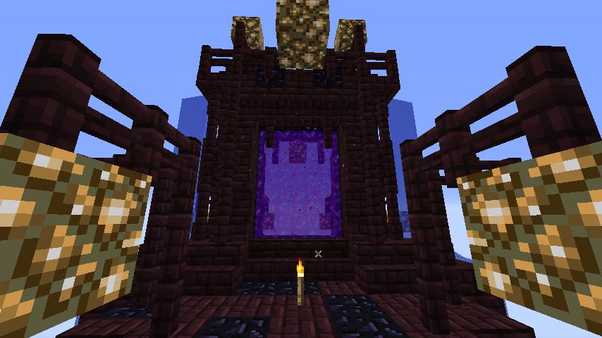 Nether Portal floating island Minecraft Map