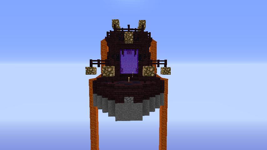 Nether Portal floating island Minecraft Map