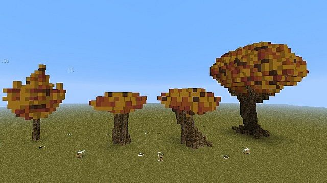 Autumn Tree Bundle [Download] Thanksgiving special Minecraft Map