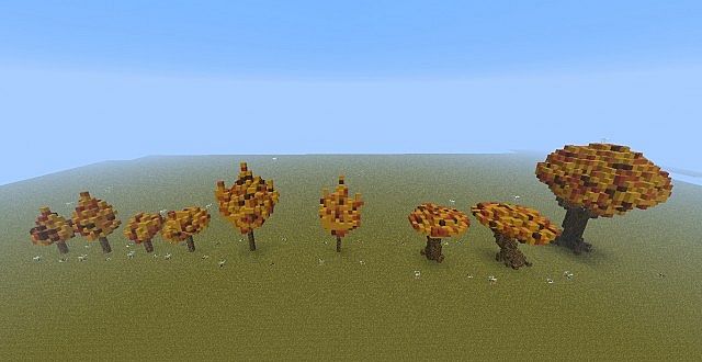 Autumn Tree Bundle [Download] Thanksgiving special Minecraft Map