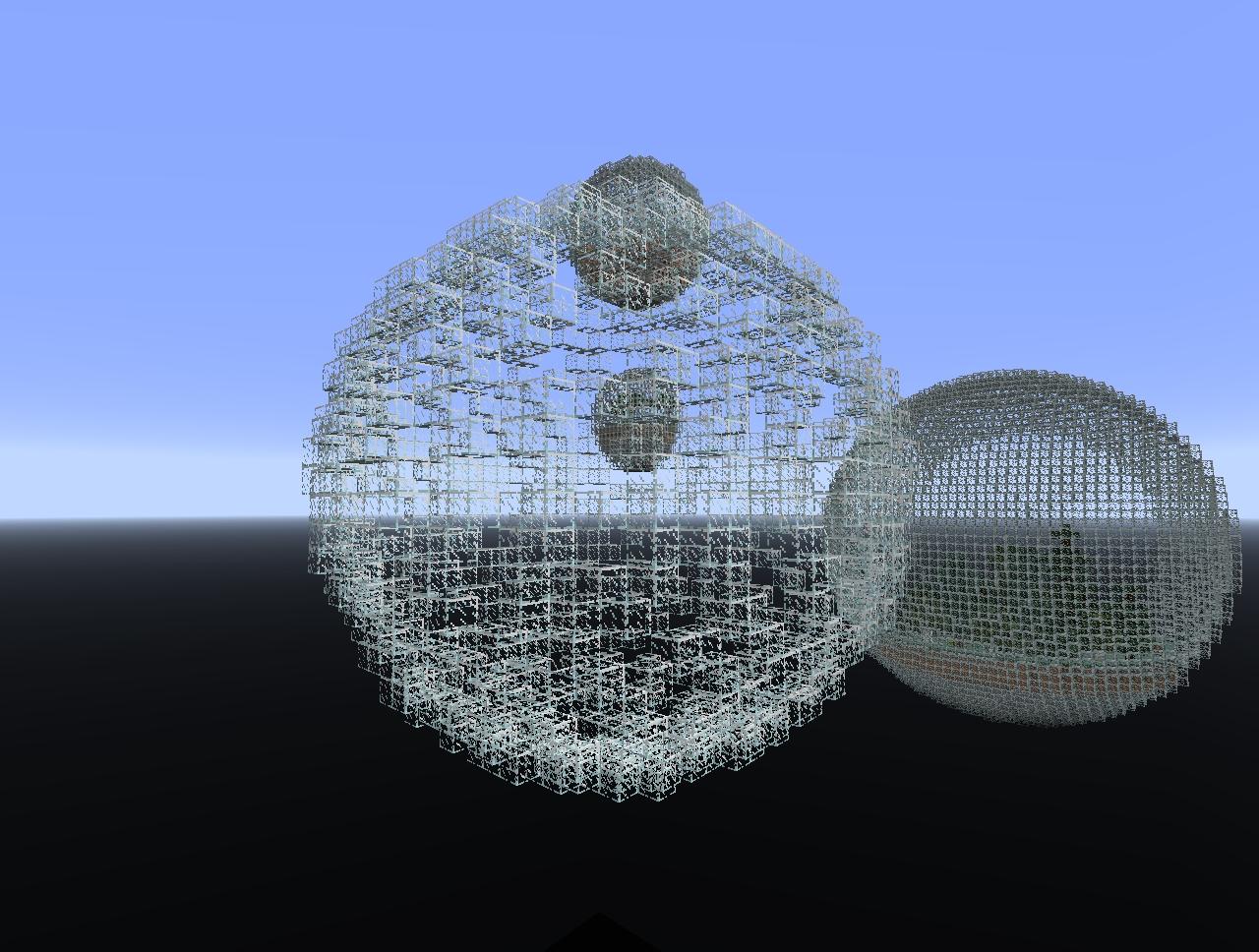 Glass sphere survival (minecraft 1.8.X) Minecraft Map