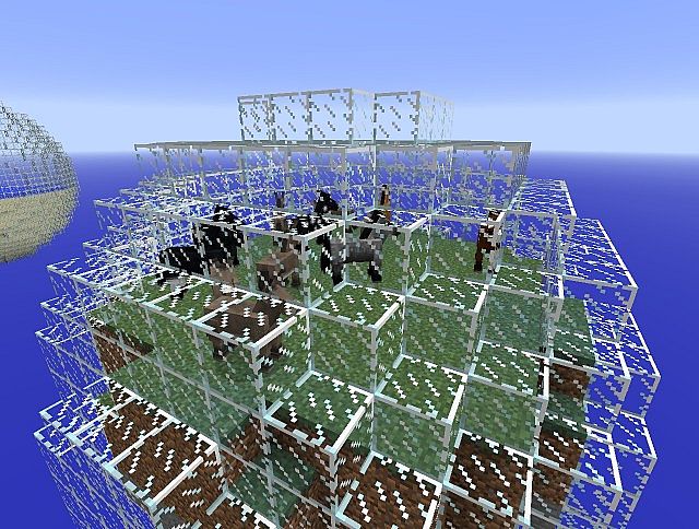 Glass sphere survival (minecraft 1.8.X) Minecraft Map